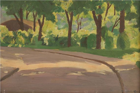 John Eric Benson Riordon | Oil on Panel Parc Mont Souris (1932) | MutualArt