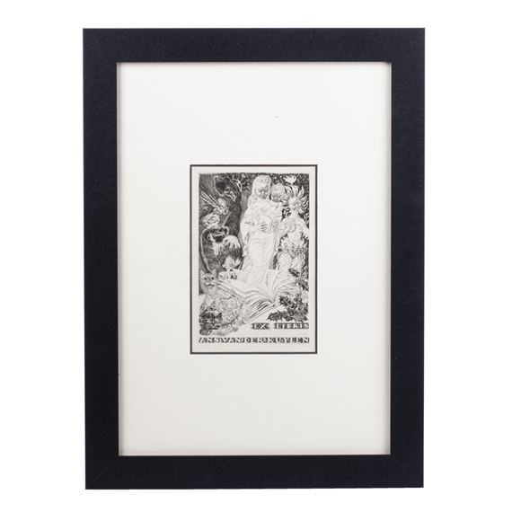 Eduard Wiiralt | Exlibris for Ans van der Kuylen (Early 20th Century ...
