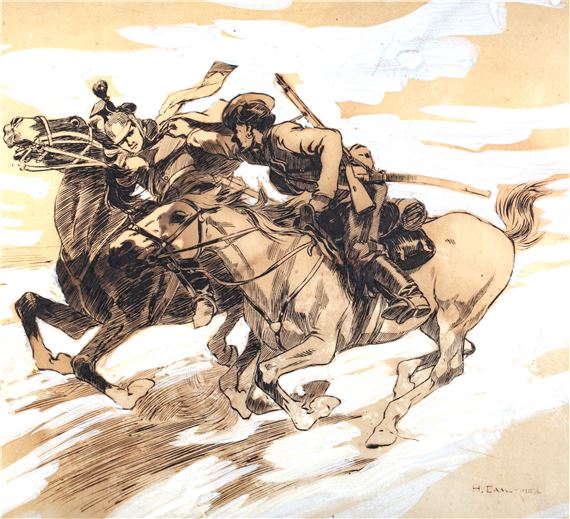 Nikolai Semenovich Samokish | The battle scene of the First World War ...