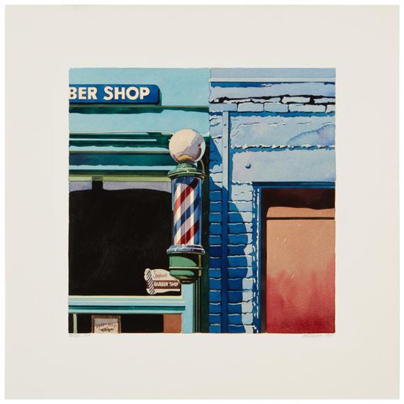 Robert Cottingham | Barber Shop (1987) | MutualArt
