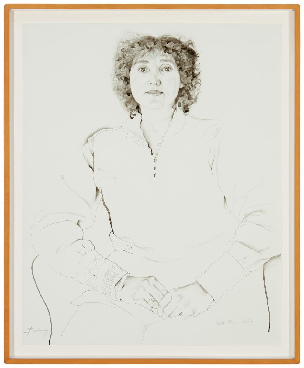 Don Bachardy | Portrait of woman (1977) | MutualArt