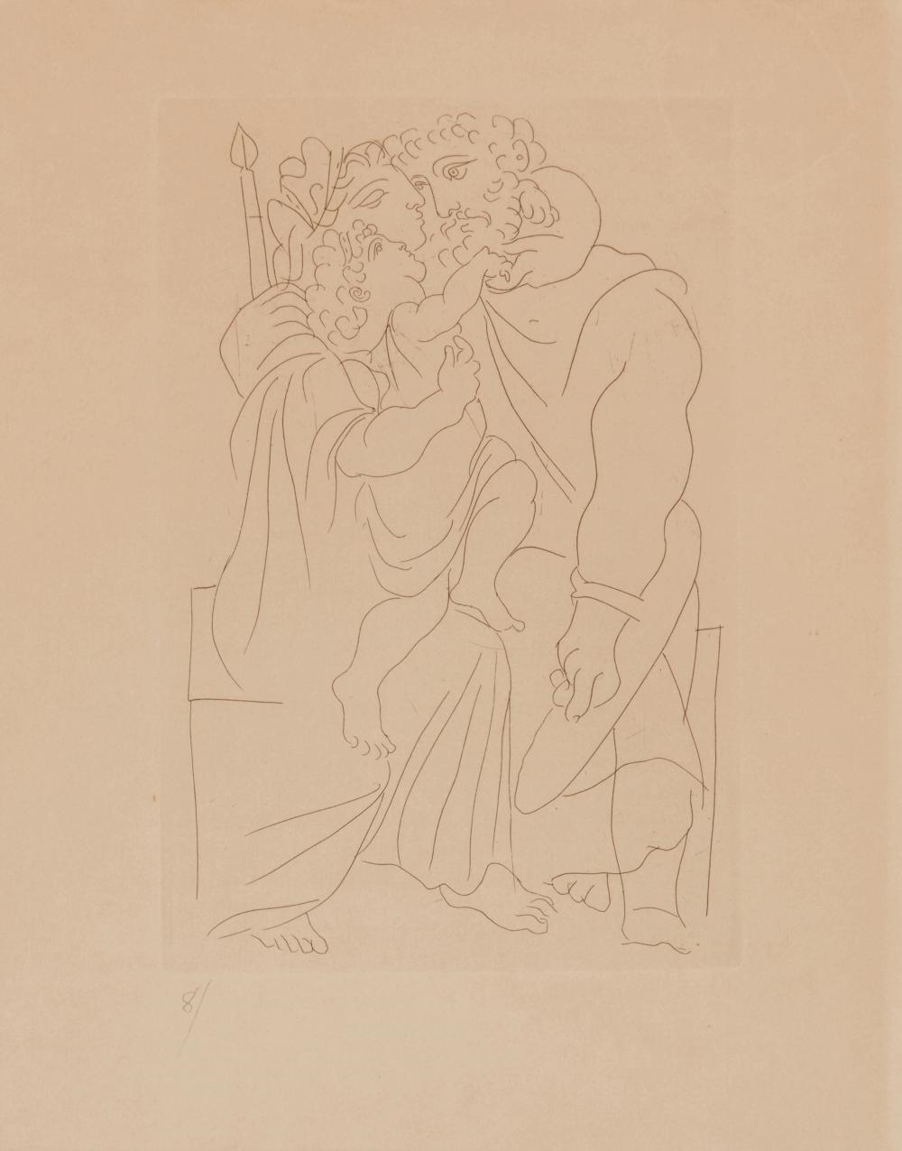 Pablo Picasso | Couple et Enfant (1934) | MutualArt