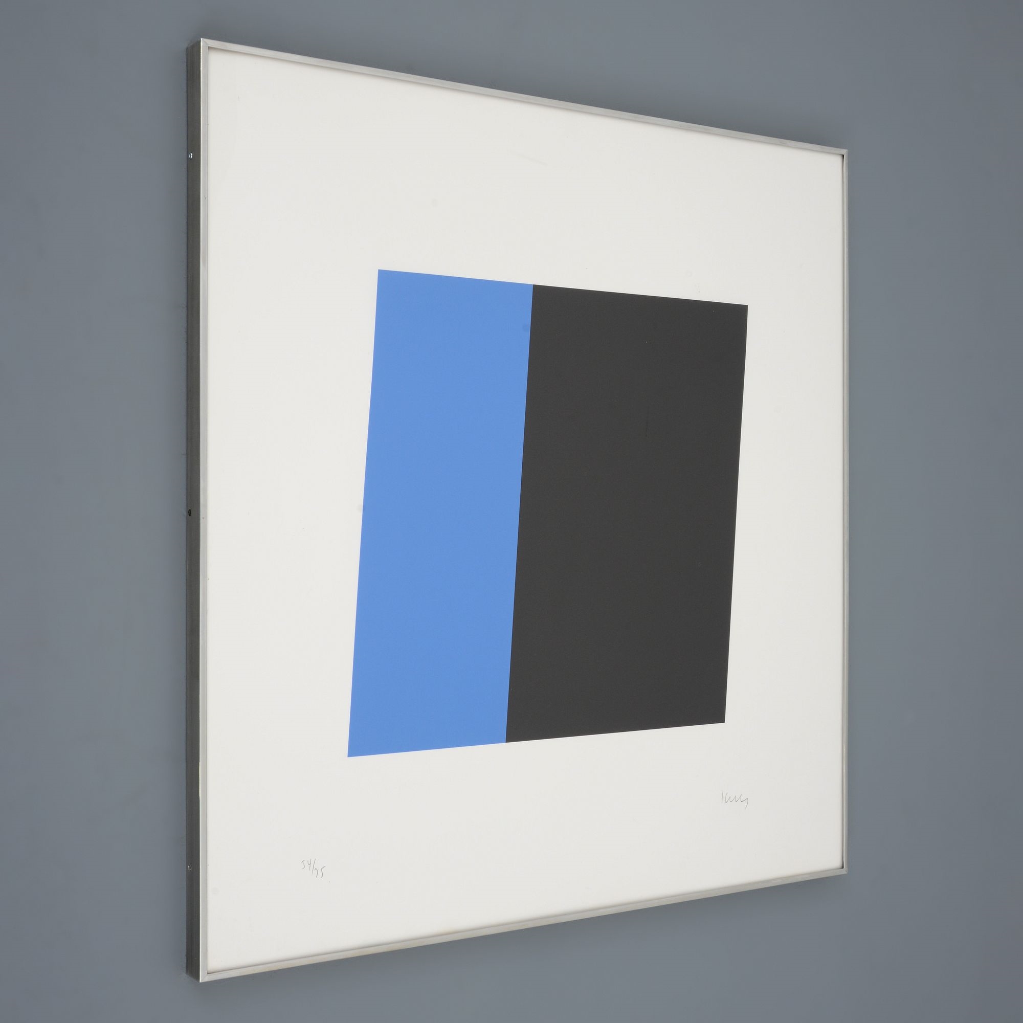 Ellsworth Kelly | Ellsworth Kelly BLUE BLACK Lithograph (1970) | MutualArt