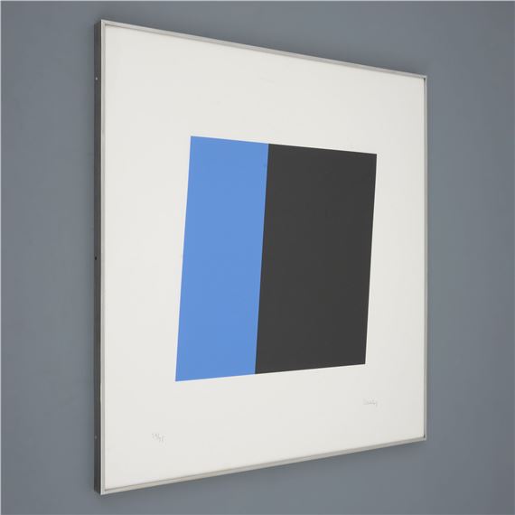 Ellsworth Kelly | Ellsworth Kelly BLUE BLACK Lithograph (1970) | MutualArt