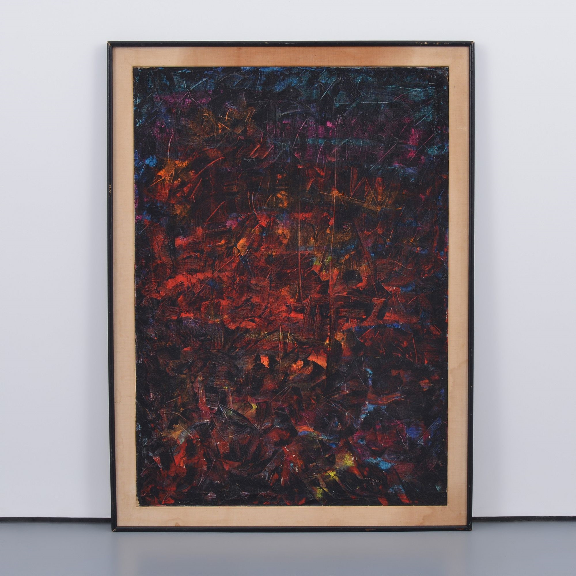 Stanley Landsman | Stanley Landsman Abstract Painting (1962) | MutualArt