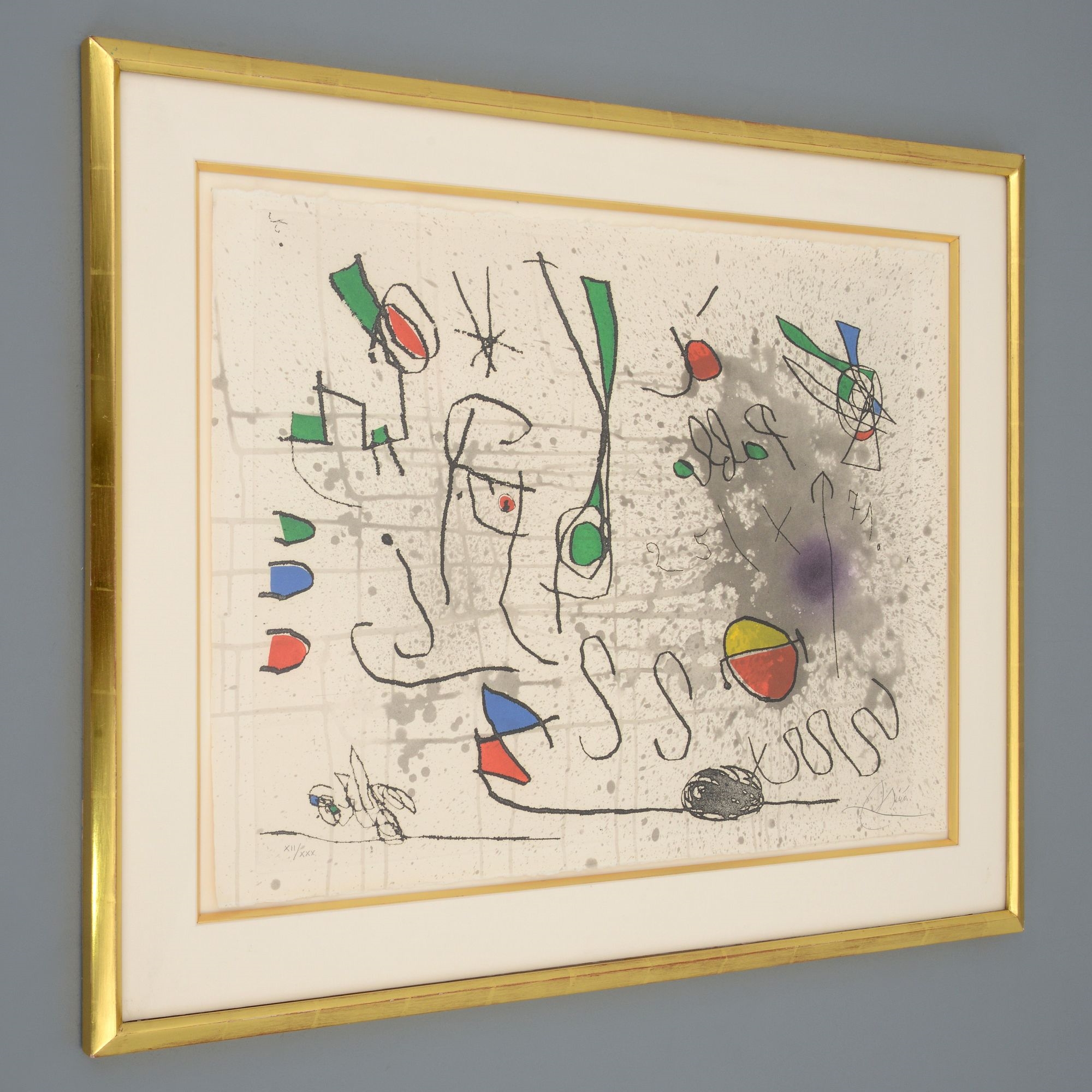 Joan Miró | Joan Miro HOMMAGE A PICASSO Etching (1973) | MutualArt