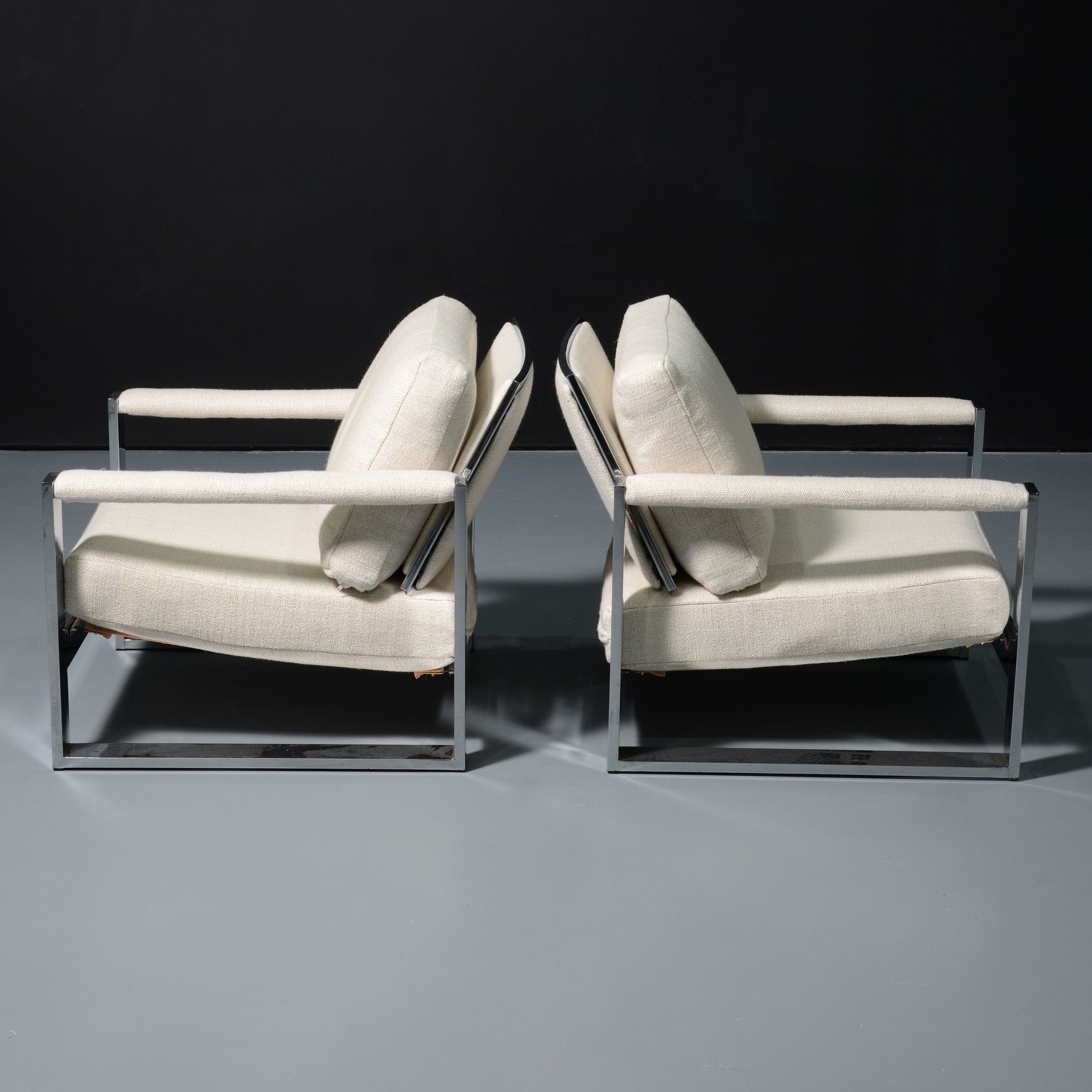 Milo Baughman | Pair of Milo Baughman CHUNKY MILO Lounge Chairs | MutualArt
