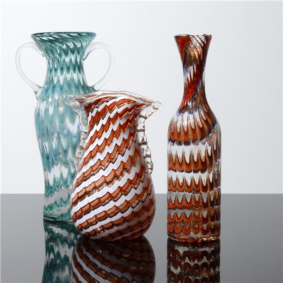 Archimede Seguso | 3 Murano Vases | MutualArt