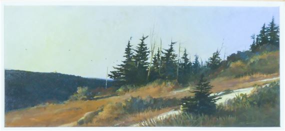 Pete Jordan | Pete Jordan Tree Landscape Signed Lithograph Framed 14 ...