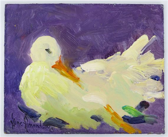 Gene Amondson | Gene Amondson ''White Duck'' Oil on Masonite 8''x10 ...