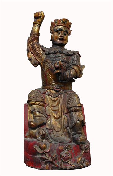 Chinese School, 18th Century | Temple statue for Protection (1750 ...