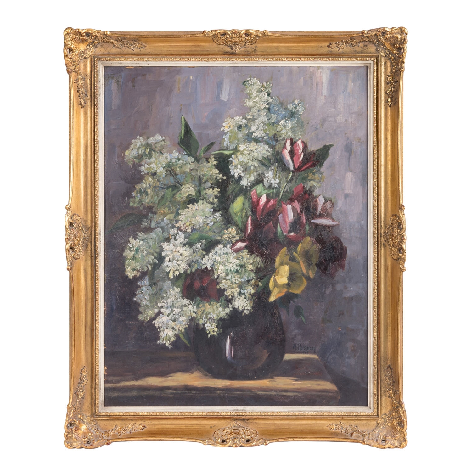 Margarethe Horstmann | Blumenstrauß in Glasvase (1924) | MutualArt