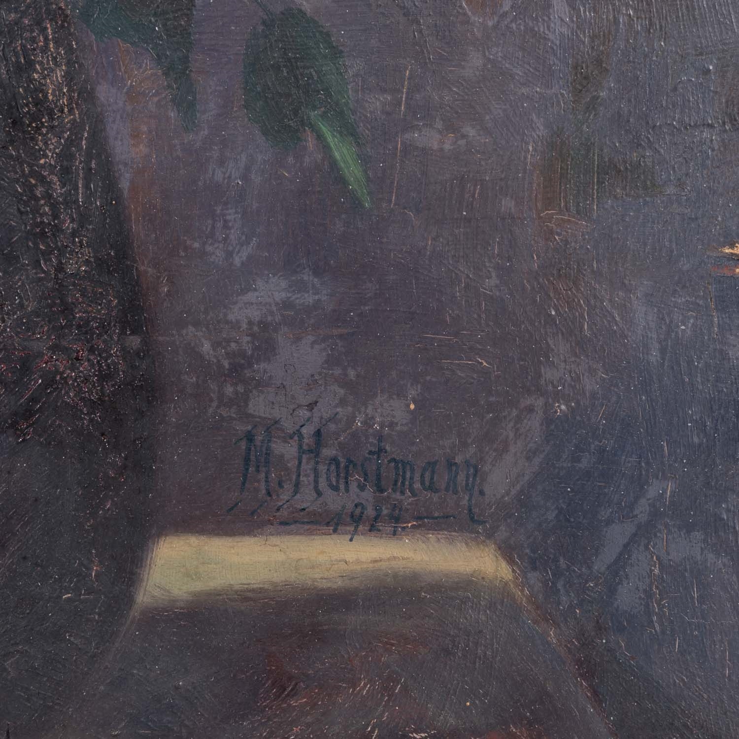 Margarethe Horstmann | Blumenstrauß in Glasvase (1924) | MutualArt