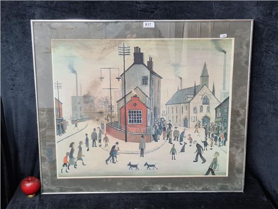 Laurence Stephen Lowry | A Street in Clitheroe | MutualArt