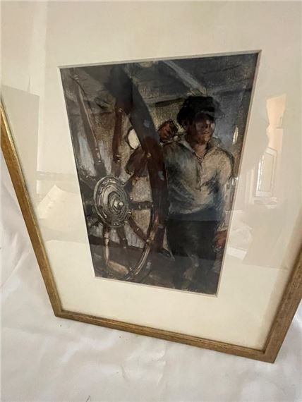 Otis Oldfield | Man at Wheel | MutualArt