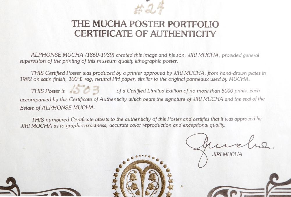 Alphonse Mucha | KISSING MERMAIDS (1982) | MutualArt