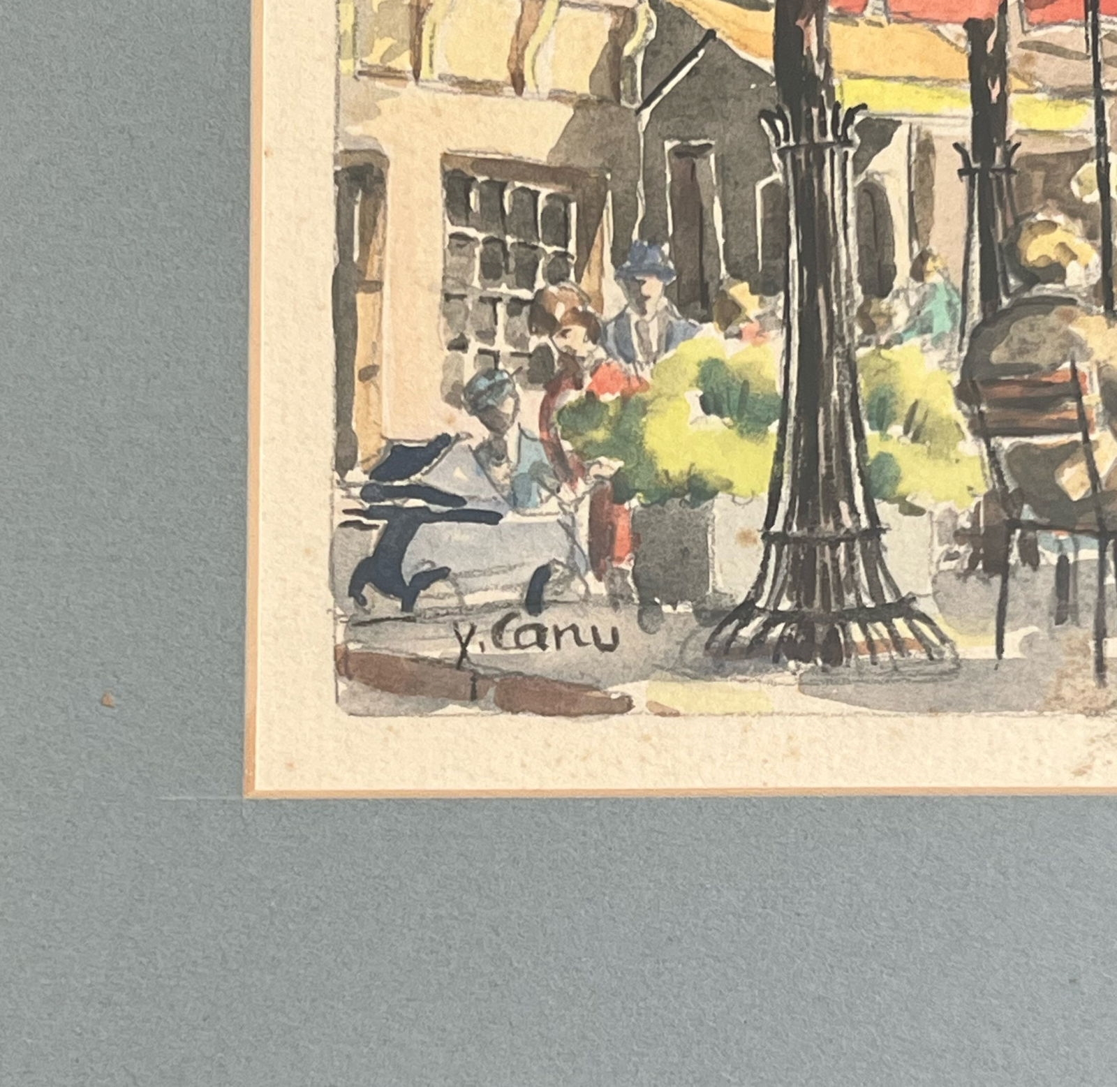 Yvonne Canu | Yvonne Canu, Original Watercolor on Paper, Signed | MutualArt