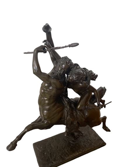 J. LeDuc | J. LeDuc - Centaur Nessus & Deianeira Antique Gilt Bronze ...