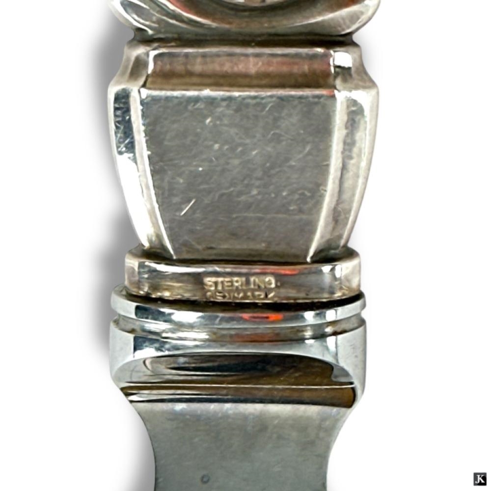 Georg Jensen | Georg Jensen Sterling Scroll Cake Knife | MutualArt