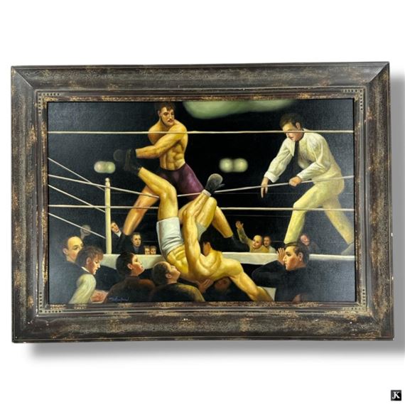 George Bellows | Dempsey and Firpo,1923 (1923) | MutualArt