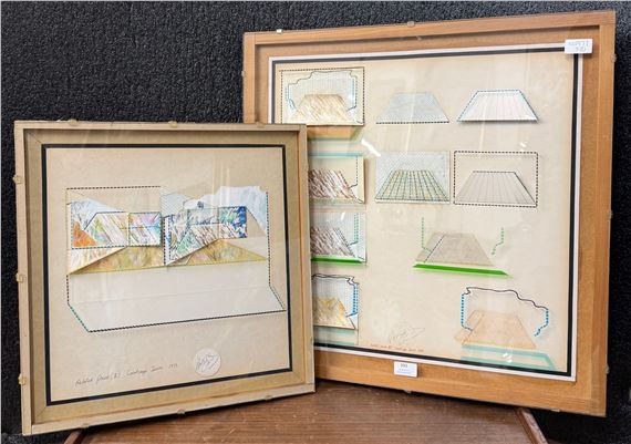 Neville Smith | Neville Smith - two 1970's geometric abstract studies ...