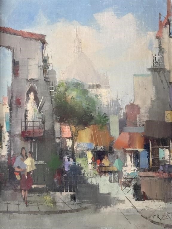 Paul Romier | Paul Romier Paris Street Scene | MutualArt
