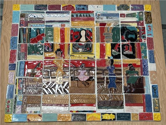 Faith Ringgold | Ceramic tile public wall installation after Dancing at ...