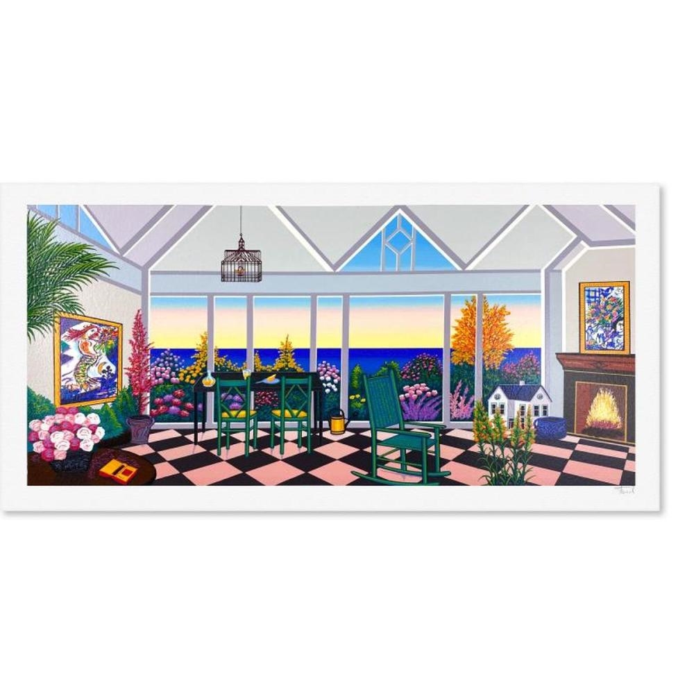 Fanch Ledan | Fanch Ledan, Interior with Two Chagall Limited Edition ...