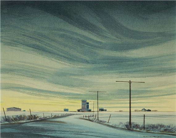 Robert Newton Hurley | Winter Prairie Landscape | MutualArt