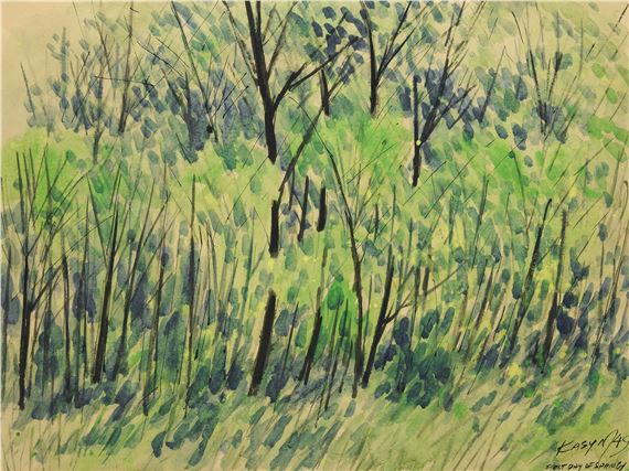 John Kasyn | First Day of Spring (1949) | MutualArt