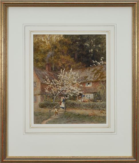 Helen Allingham | Cherry Tree Cottage | MutualArt