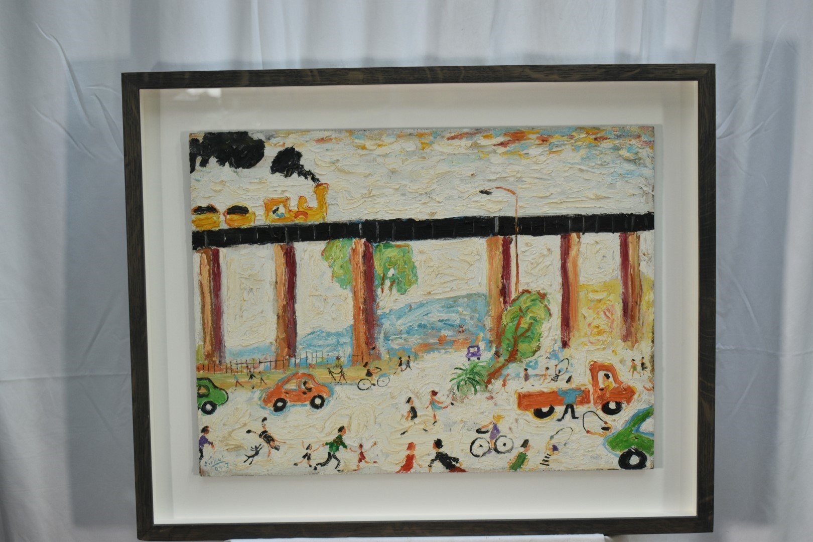 Simeon Stafford | Landscape with figures and bridge | MutualArt