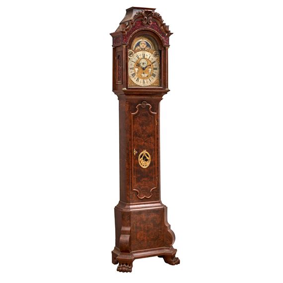 Stephen Rimbault | STEPHEN RIMBAULT BAROQUE-STYLE BURLWOOD TALL CASE ...