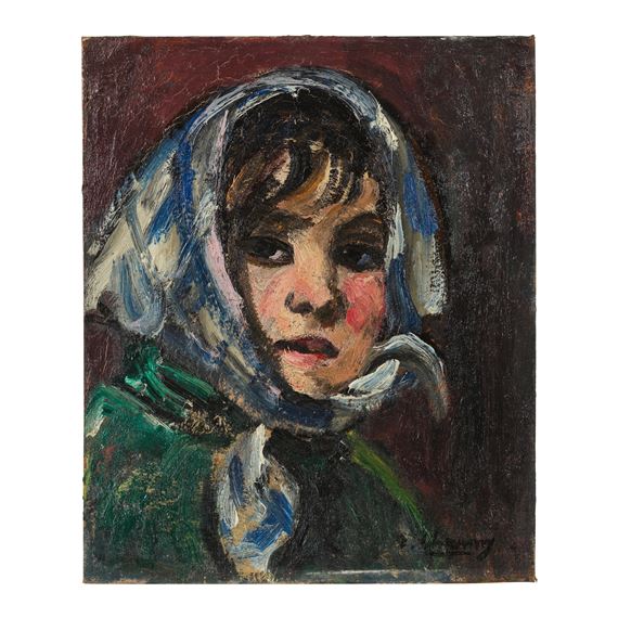 Emilie Charmy | Portrait au foulard | MutualArt