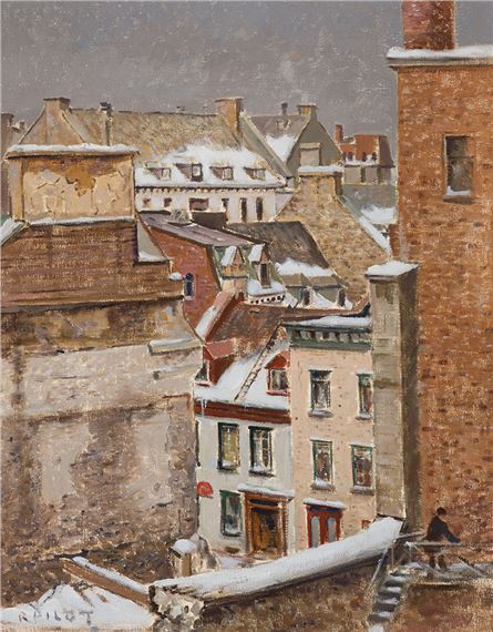 Robert Pilot | Old Houses, Quebec (1955) | MutualArt