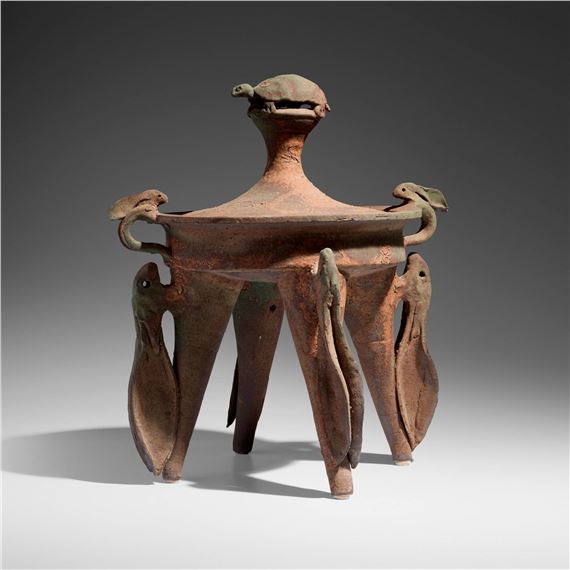 Ken Ferguson | Four-Legged Vessel with Hare and Turtle (Circa 1990 ...