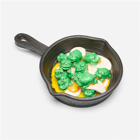 David Gilhooly | Frog Frying Pan (1993) | MutualArt