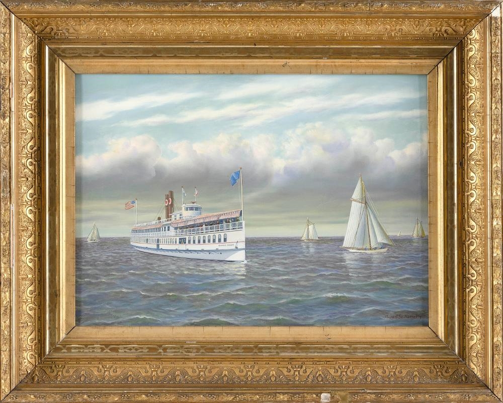 Albert Nemethy | The steamship y Hook | MutualArt