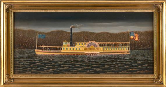 Albert Nemethy | The sidewheeler Confidence on the Hudson River | MutualArt