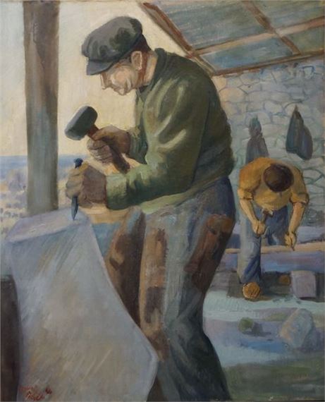 Maurice Fievet | Les tailleurs de pierre (1946) | MutualArt