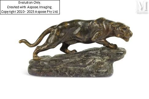 Charles Masson | Lionne à l'affut | MutualArt