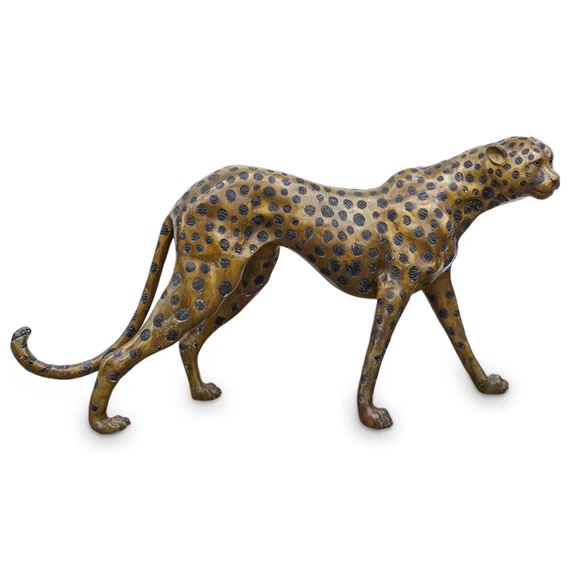 Continental School, 20th Century | Life Size Bronze Cheetah (20th ...