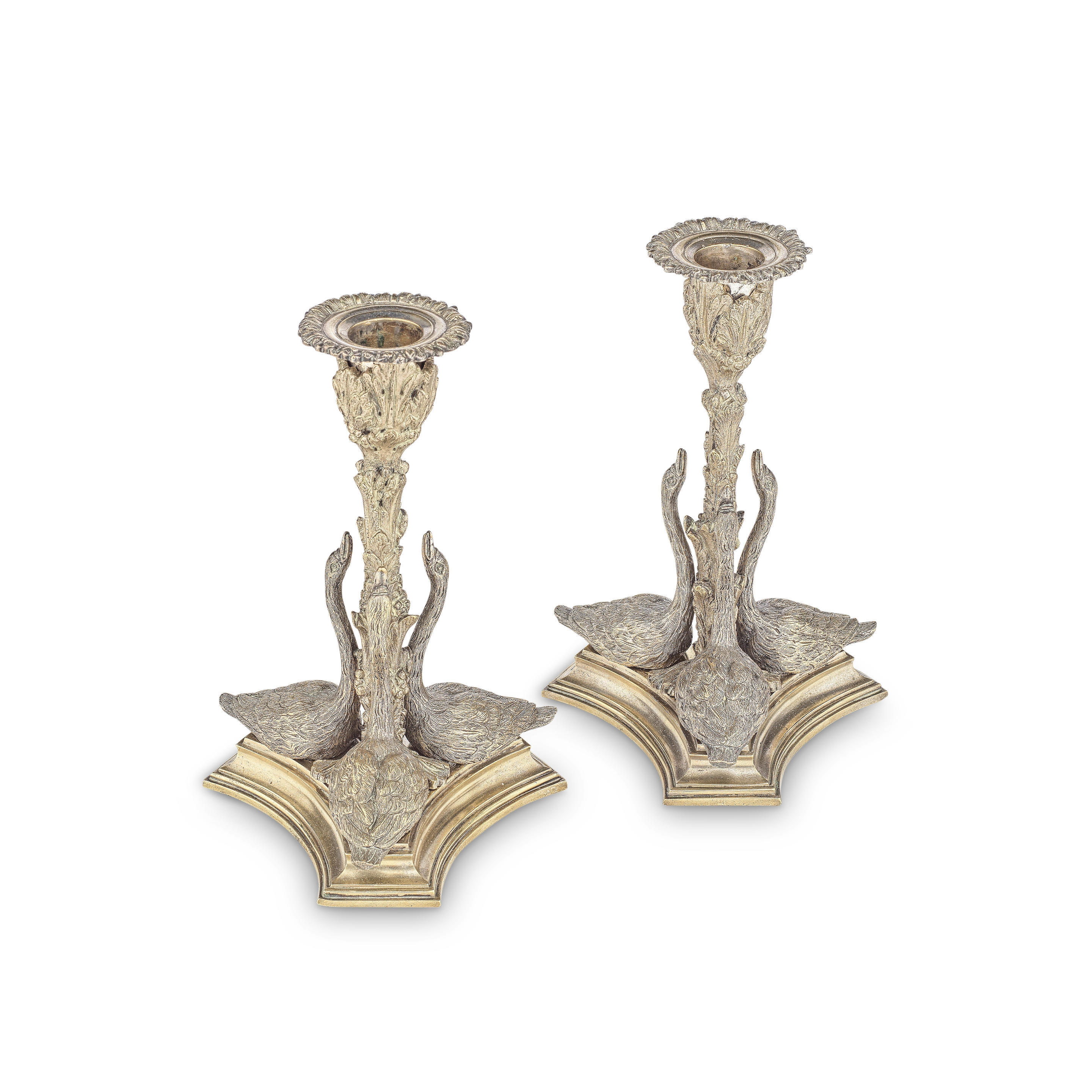 William Bateman II | Swan candlesticks | MutualArt