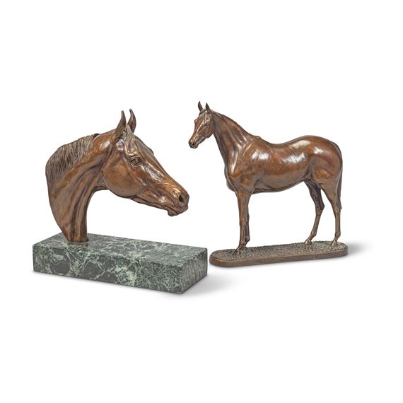 Pamela H. Du Boulay | Two patinated equestrian | MutualArt