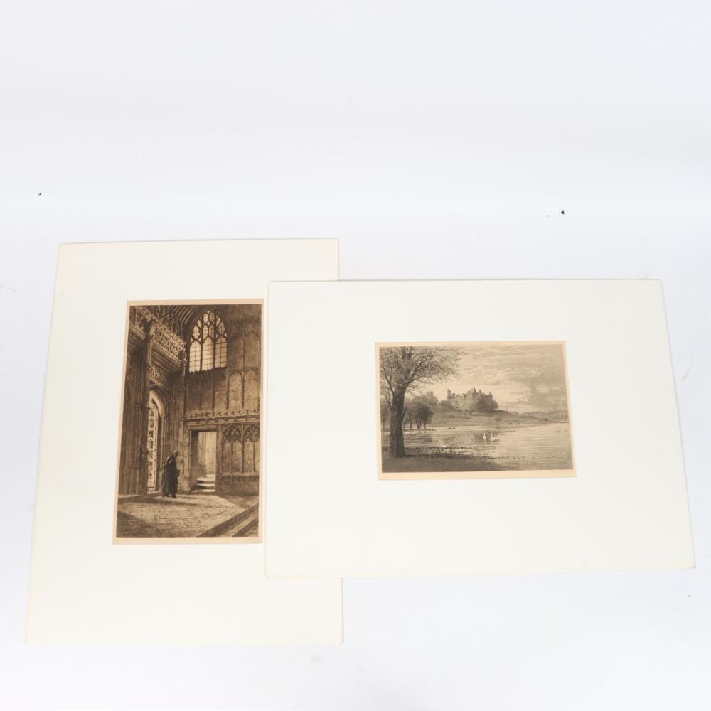 Axel Herman Haig | Westminster, A Dark Corner, 1886 / Linlithgow Palace ...