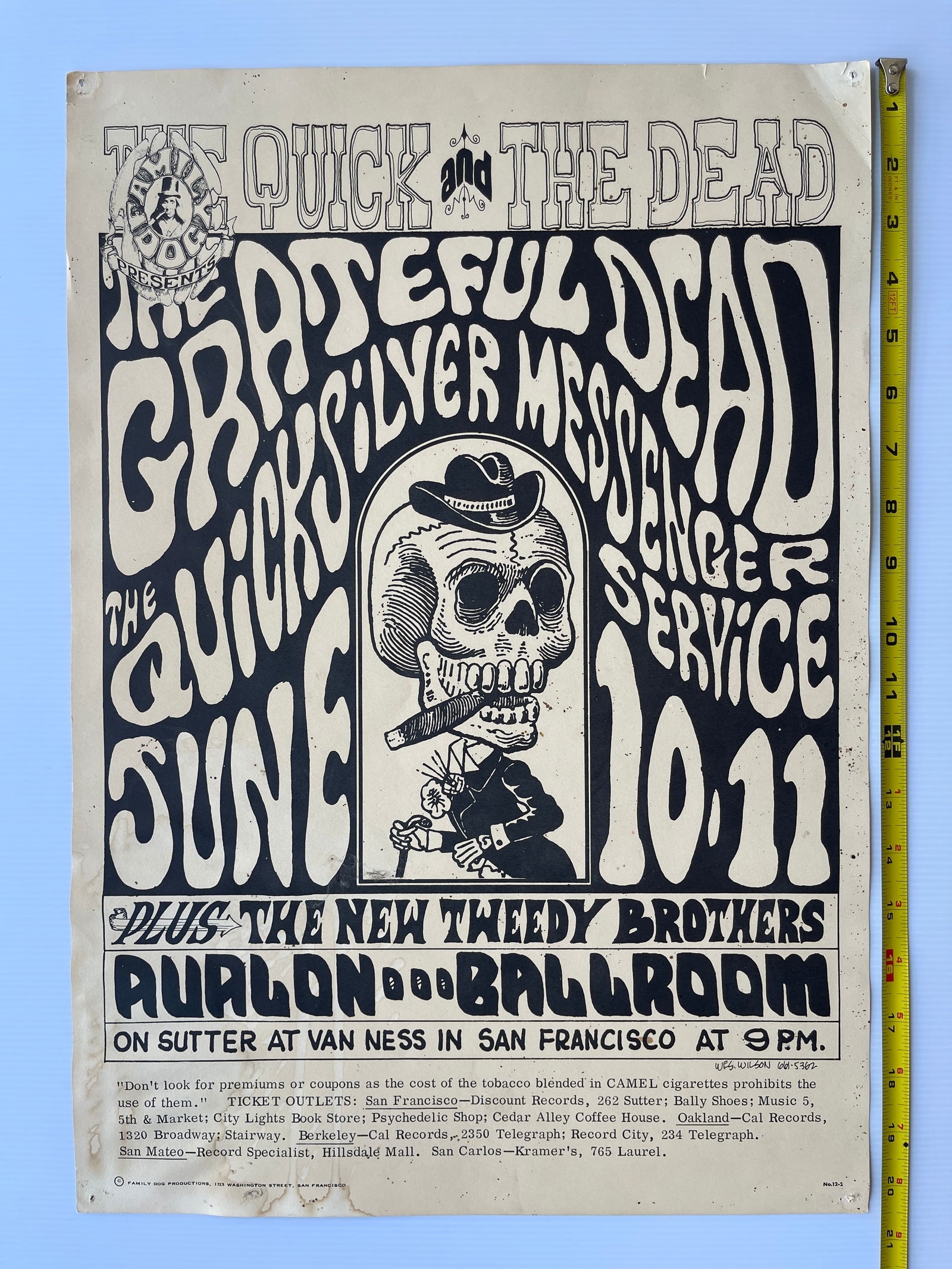 Wes Wilson | FD12-2 Grateful Dead Poster (1966) | MutualArt