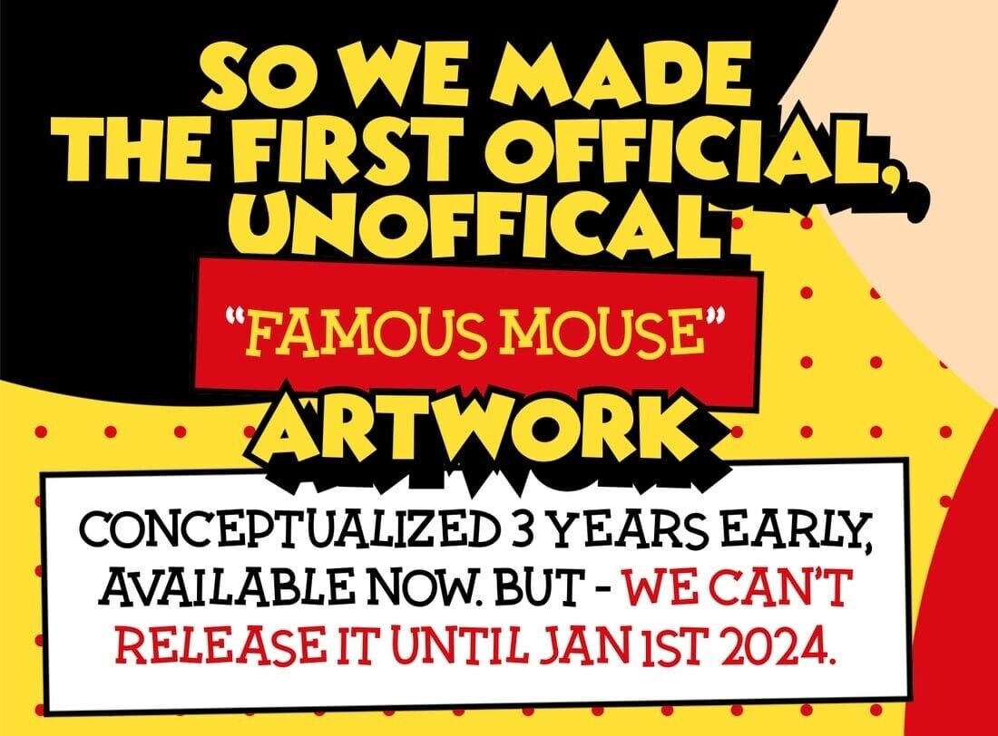 MSCHF | Famous Mouse Collectable Statue And Coin Disney Mickey (2024 ...