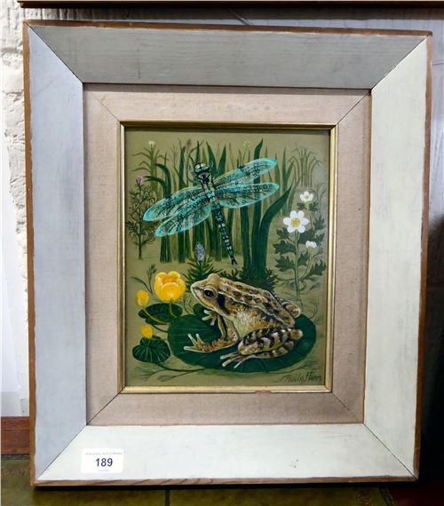 Sheila Flinn | Dragonfly and Frog | MutualArt