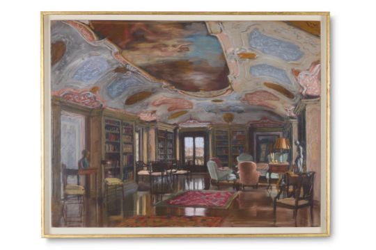 Victor Edelstein | THE LIBRARY, PALAZZO BARBARO, VENICE | MutualArt