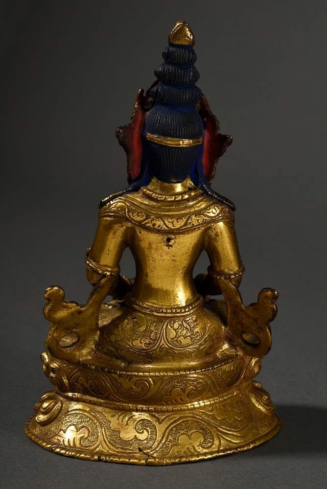 Tibetan School, 19th Century | Seated Buddha ‘Transcendent Amitāyus’ on ...